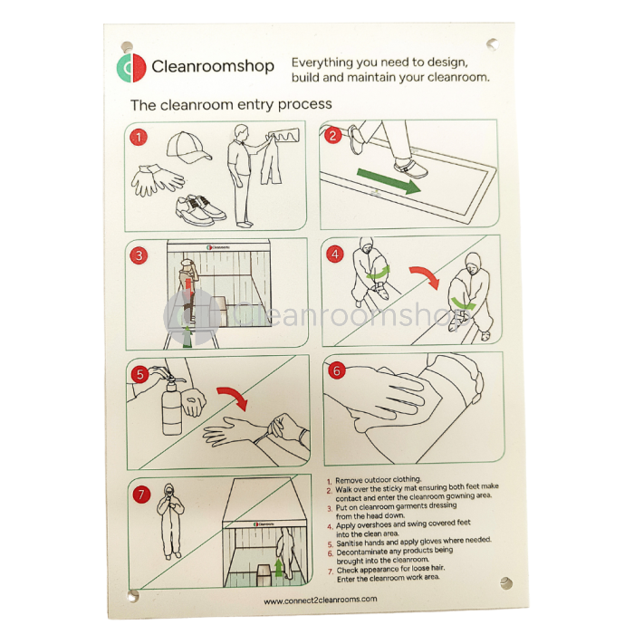 clean room steps